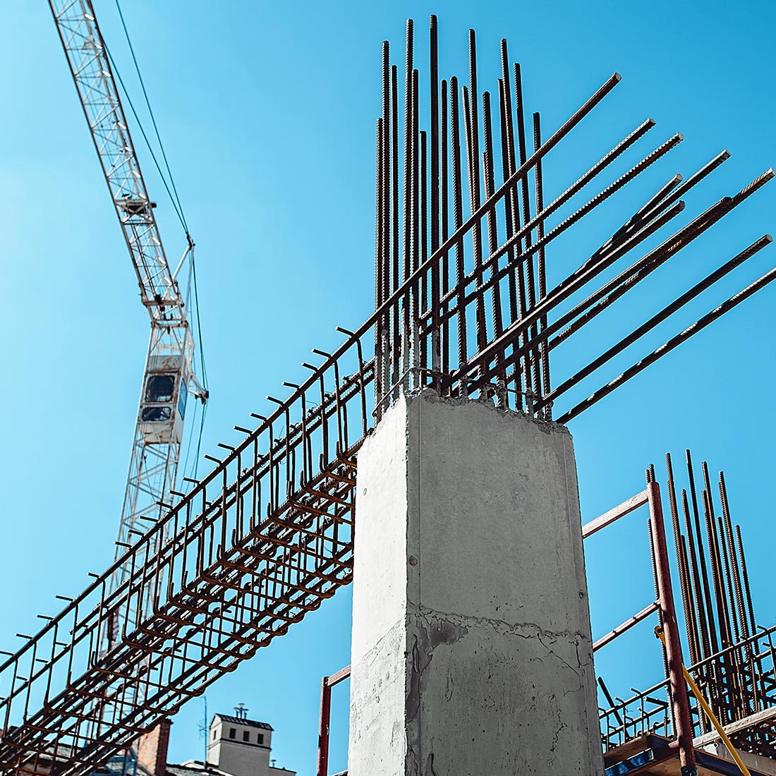 Concrete Column | Utica Aerospace and Automation